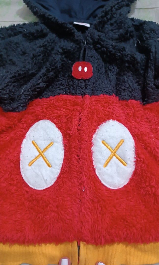 Disney Mickey mouse fur jacket, Babies & Kids, Babies & Kids Fashion on ...