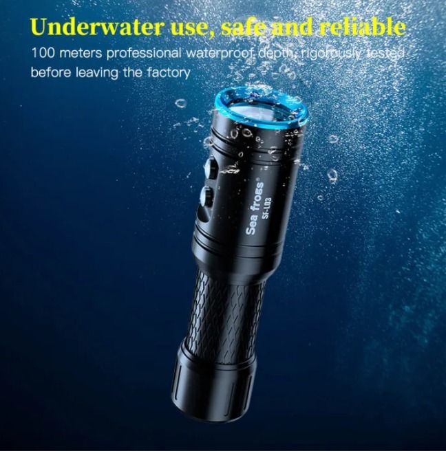 Diving Torch light with laser pointer, Sports Equipment, Other Sports ...