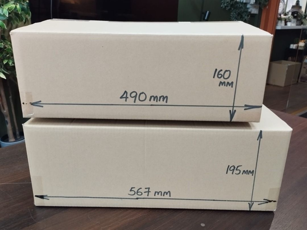 Double-wall carton boxes - 2 sizes (10 boxes per bundle), Furniture ...