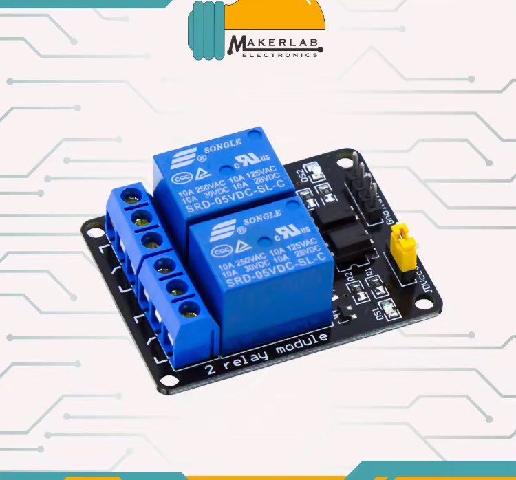 Dual Channel Relay with Optocoupler 2 Channel Relay 2-Way Relay Module ...