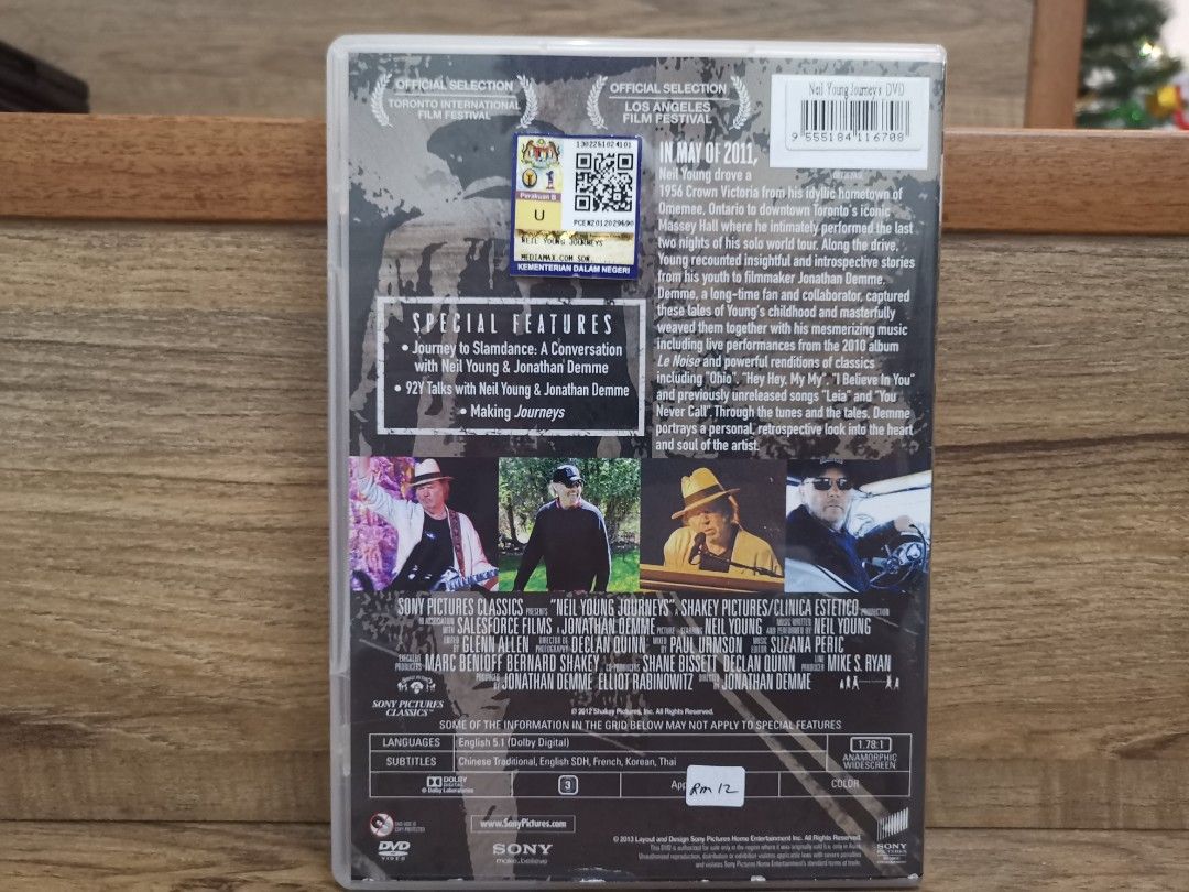 (DVD) NEIL YOUNG Journeys, Hobbies & Toys, Music & Media, CDs & DVDs on ...