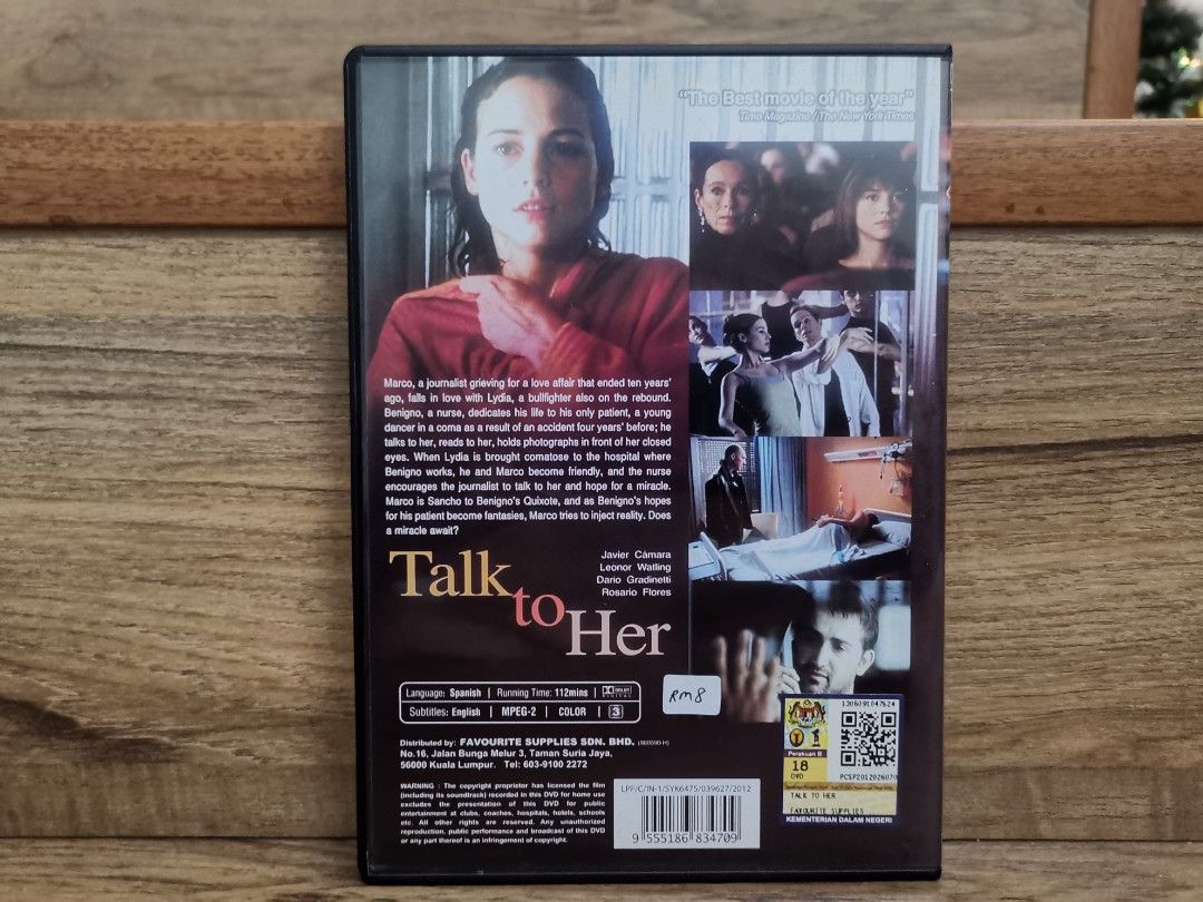 (DVD) TALK TO HER, Hobbies & Toys, Music & Media, CDs & DVDs on Carousell