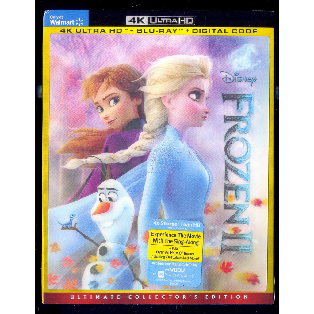 Frozen 2 4K Walmart Edition [ Blu-Ray ], Hobbies & Toys, Music & Media ...