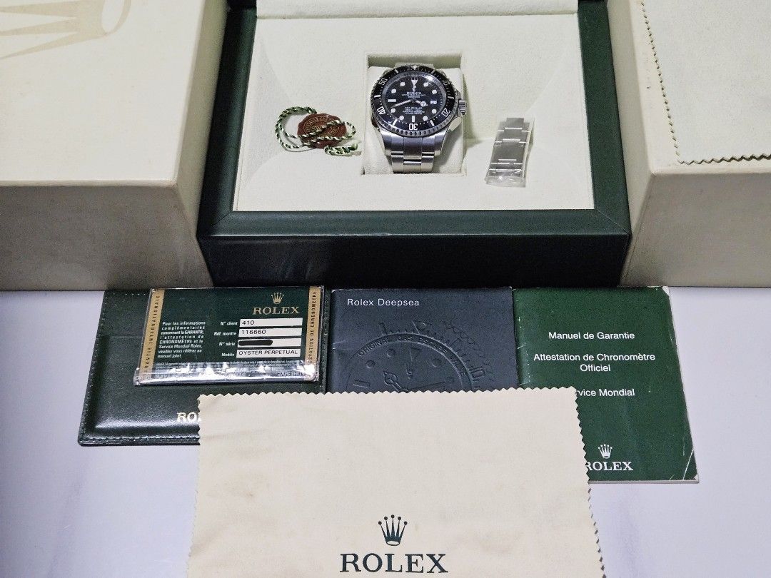 *Full Complete Set* Rolex DeepSea Sea-dweller 44mm Ref. 116660, Luxury ...