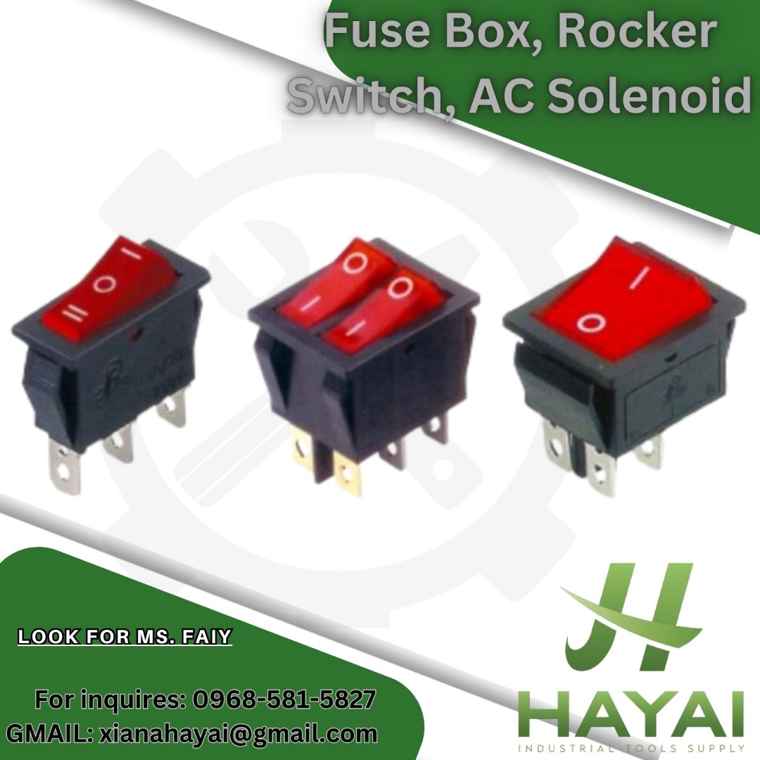 Fuse Box, Rocker Switch, AC Solenoid, Commercial & Industrial ...