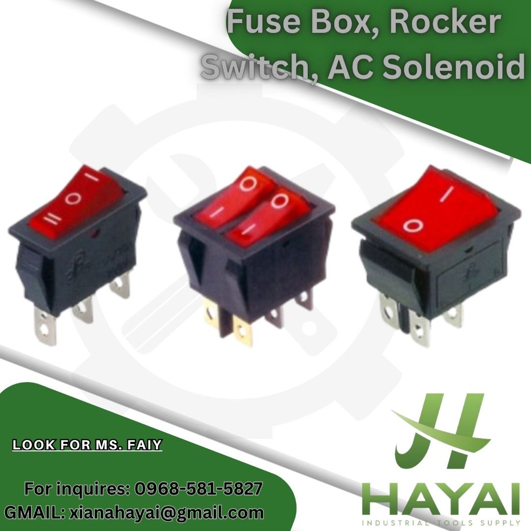 Fuse Box, Rocker Switch, AC Solenoid, Commercial & Industrial ...