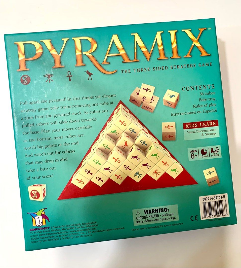GAMEWRIGHT PYRAMIX Strategy Game, Hobbies & Toys, Toys & Games on Carousell