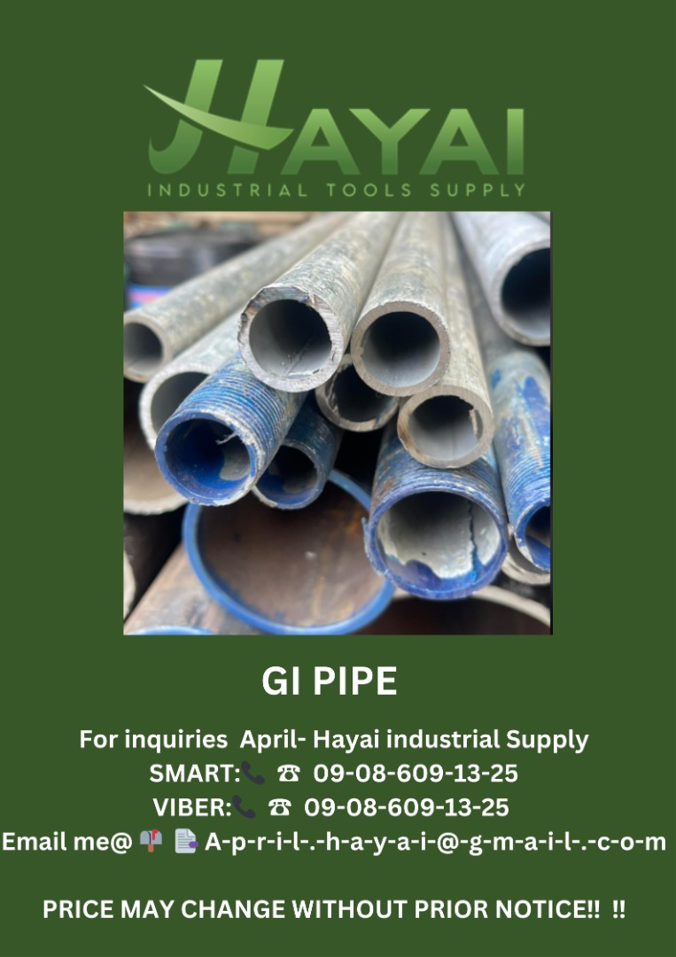 GI pipe, Commercial & Industrial, Construction Tools & Equipment on ...