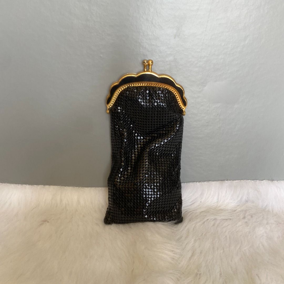 Glomesh Vintage Black Gold Mesh Bag, Women's Fashion, Bags & Wallets ...