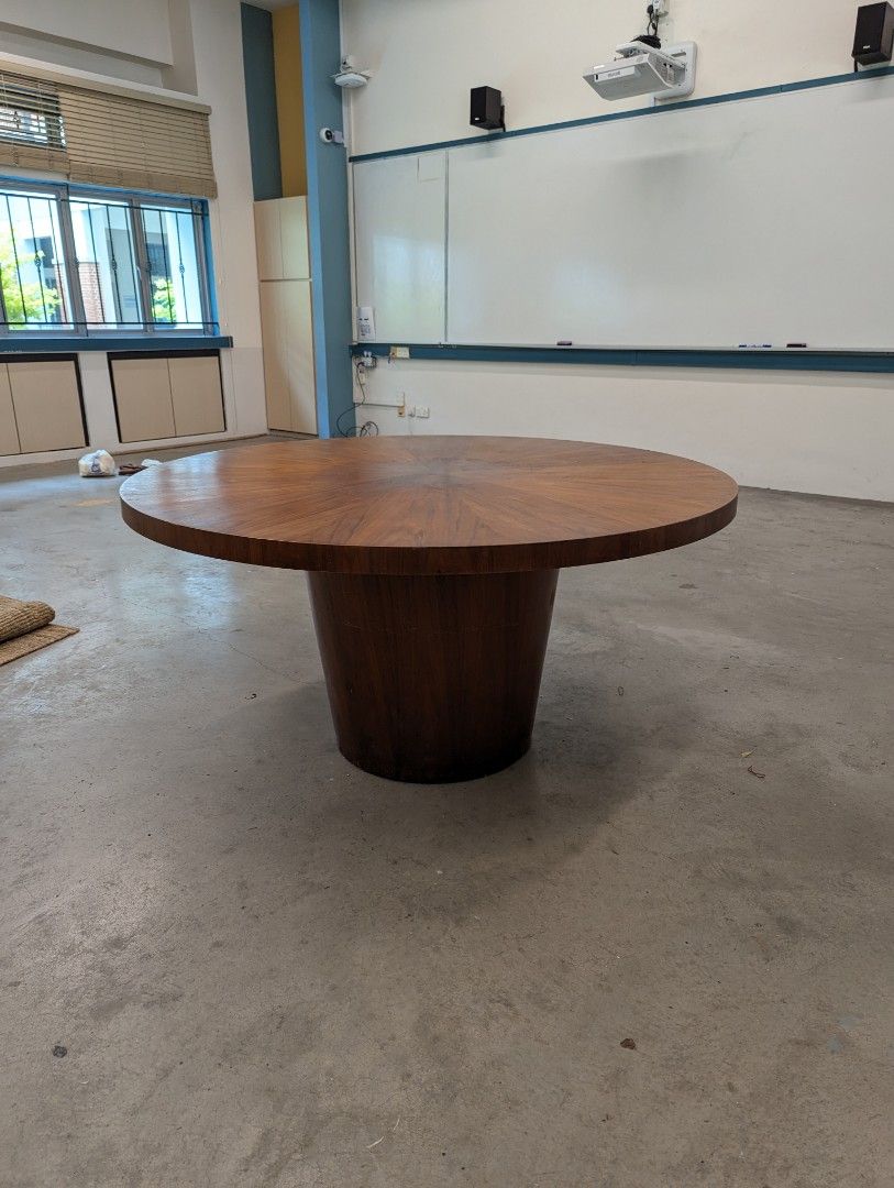 Hard Wood Round Table, Furniture & Home Living, Furniture, Tables ...