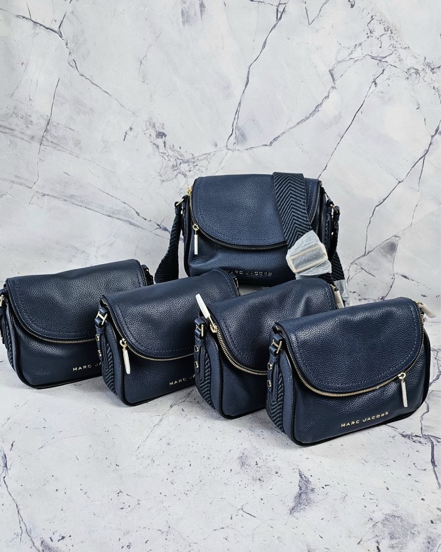 HARGA NET ️ Marc Jacobs MJ Groove Mini Messenger Webbing Blue Sea ️3 ...