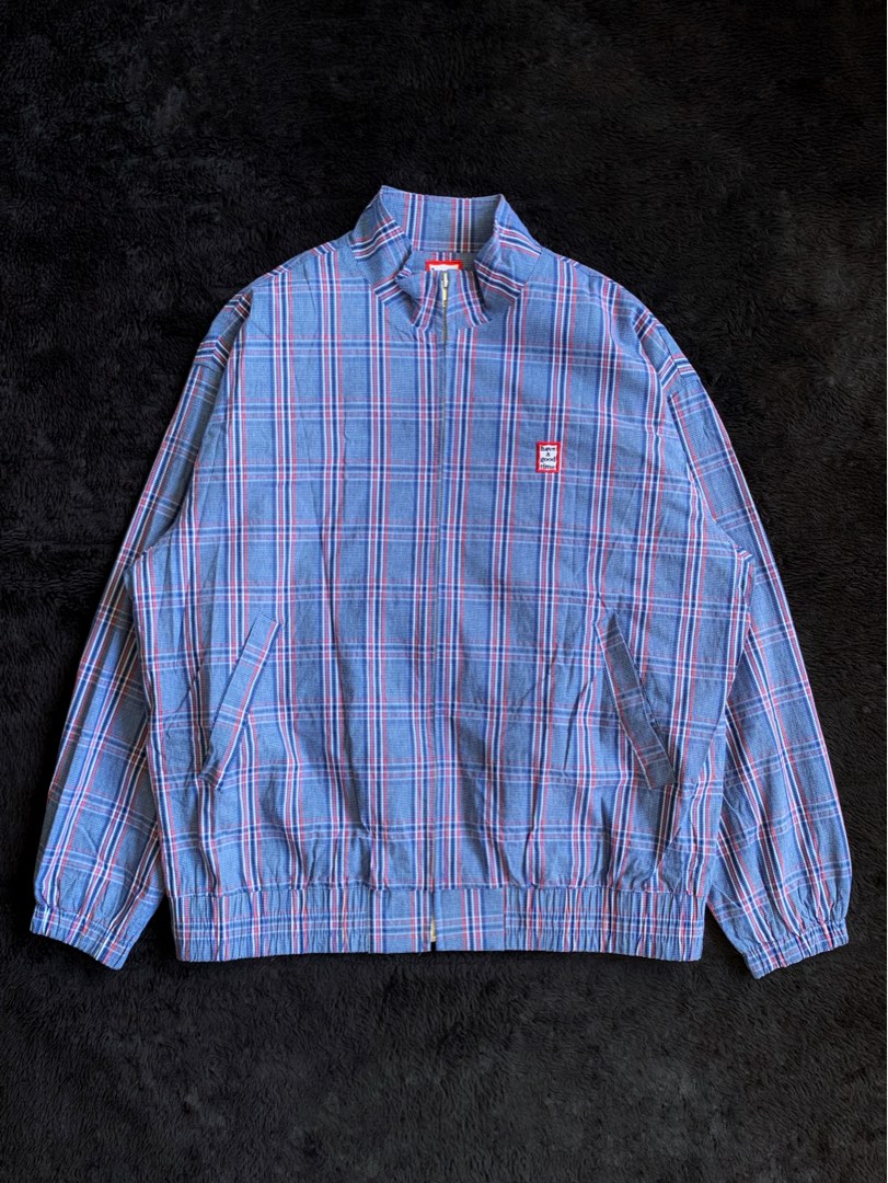 HAVE A GOOD TIME Japan - Checkered Pattern Zip-Up Harrington Jacket ...