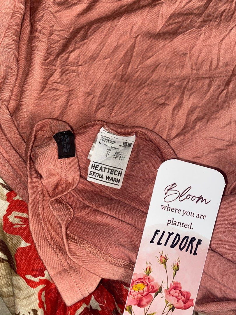 Heattech Extra Warm Uniqlo Large Old Rose Coral Pink Thermalwear ...