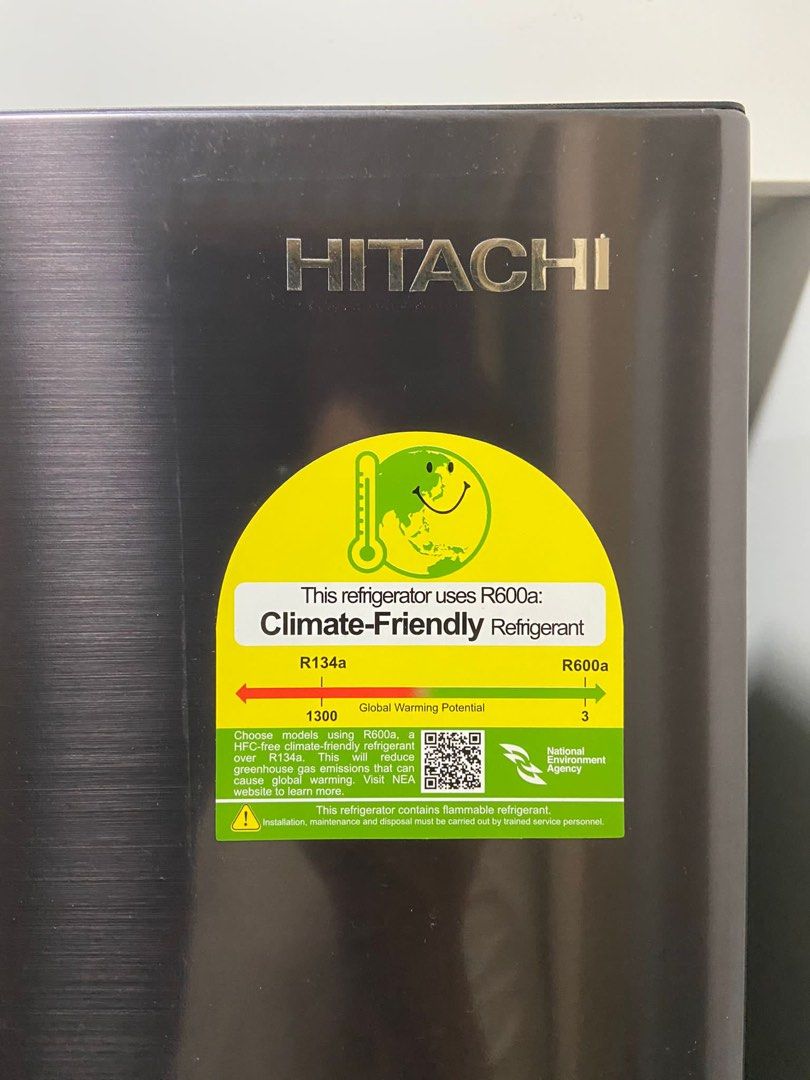 HITACHI R-V410P8MS BSL fridge, TV & Home Appliances, Kitchen Appliances ...
