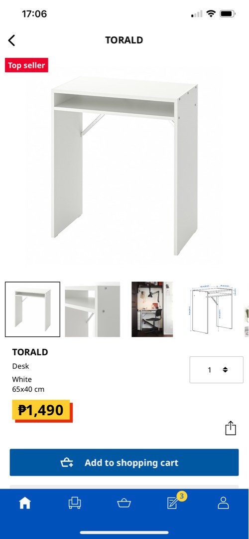 Ikea Torald Table, Furniture & Home Living, Furniture, Tables & Sets on ...
