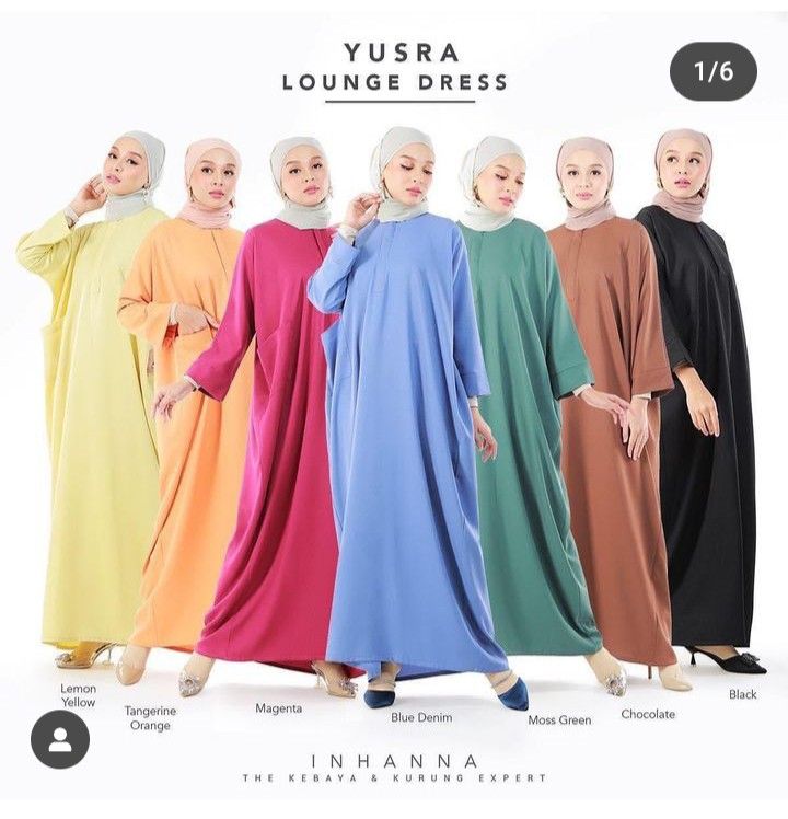 Inhanna Yusra Kaftan M, Women's Fashion, Muslimah Fashion, Kaftans ...