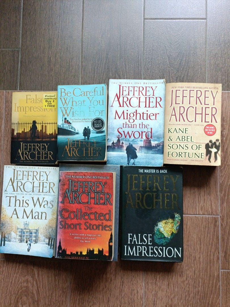 John Grisham, Jeffery Archer, Frederick Forsyth, Arthur Hailey, Dan ...