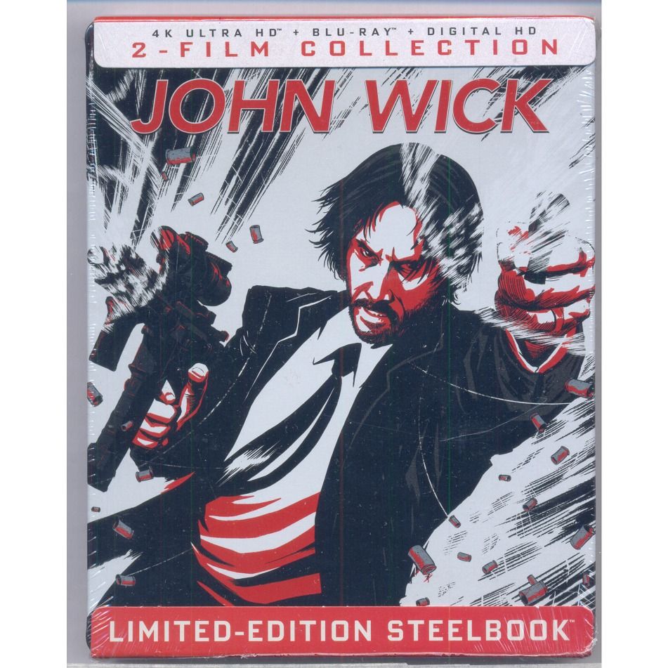 John Wick 2-Film Collection 4K Steelbook [ Blu-Ray ], Hobbies & Toys ...