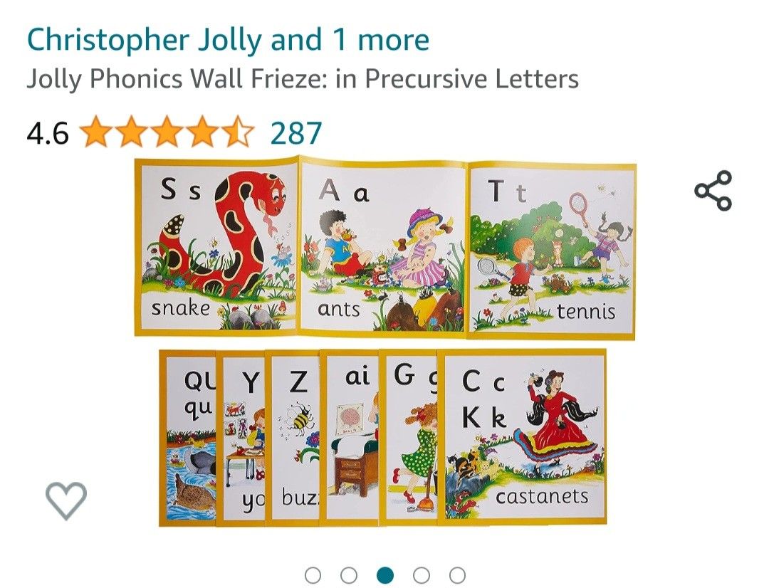 Jolly Phonics Wall Frieze, Hobbies & Toys, Books & Magazines, Children ...