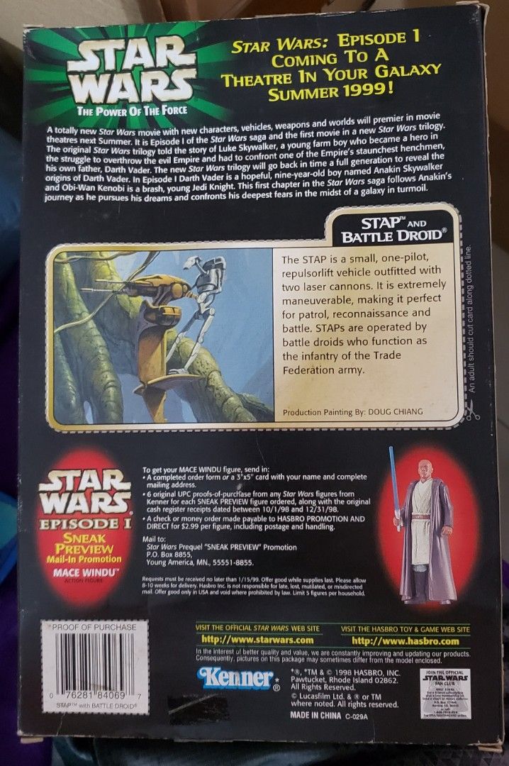 Kenner 1998, Star Wars The power of The Force (Stap and Battle Droid ...