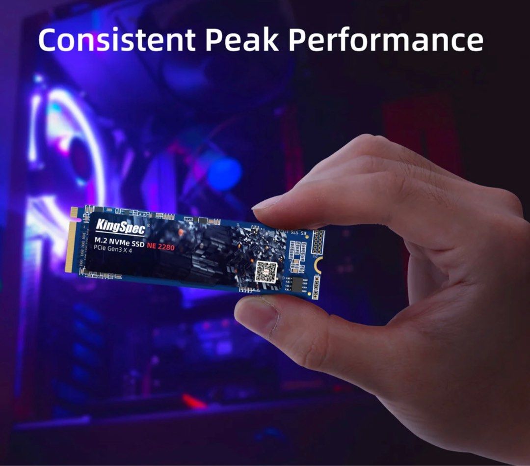 KingSpec M2 SSD NVMe 128GB M.2 2280 PCIe SSD Internal Solid State Drive ...
