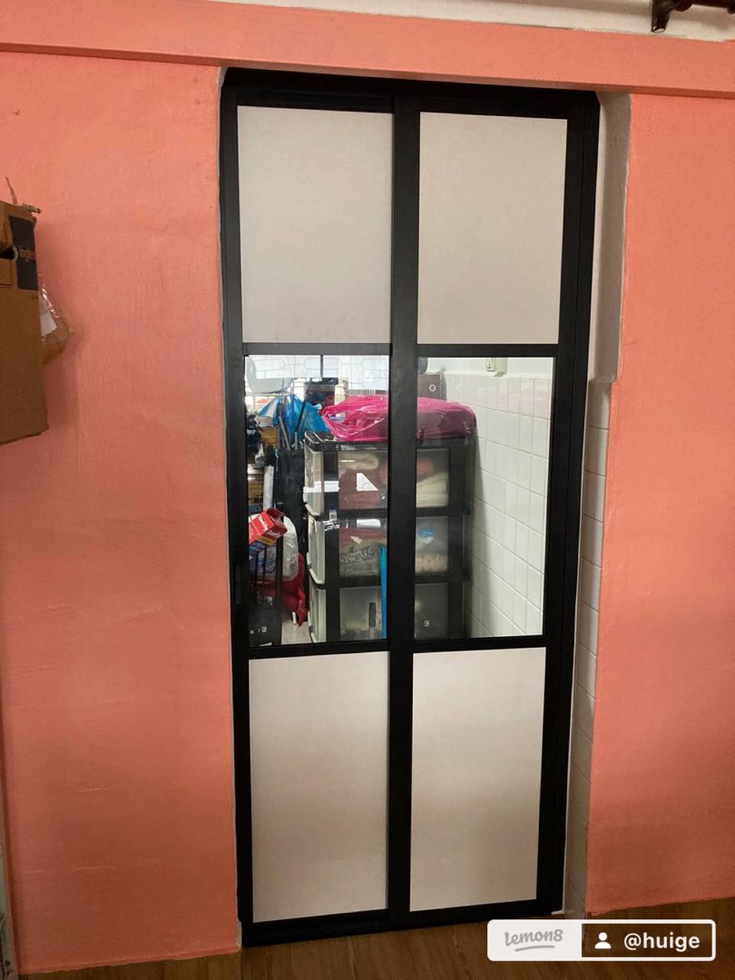 Kitchen slide n swing door, Furniture & Home Living, Bathroom & Kitchen ...