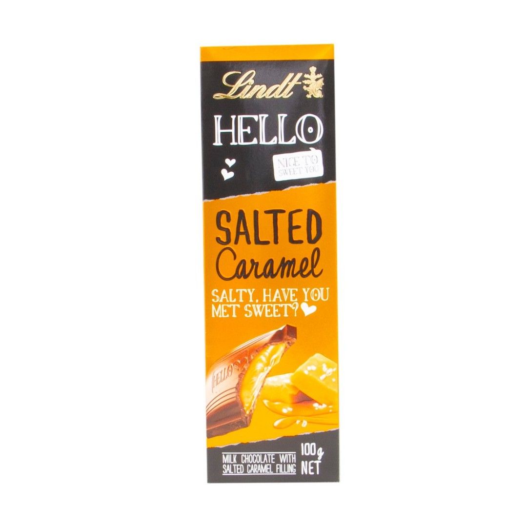 Lindt Hello chocolate bars salted caramel lindt chocolate candy bar ...
