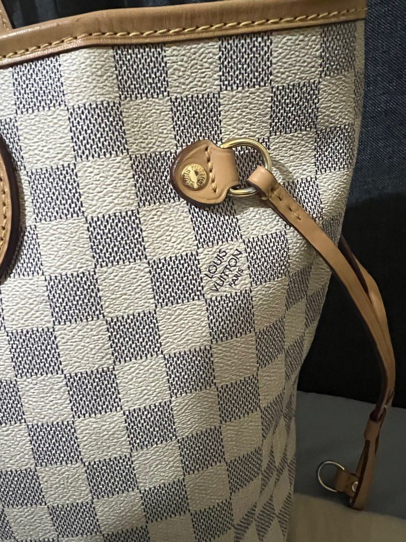 louis vuitton neverfull azur MM, Luxury, Bags & Wallets on Carousell