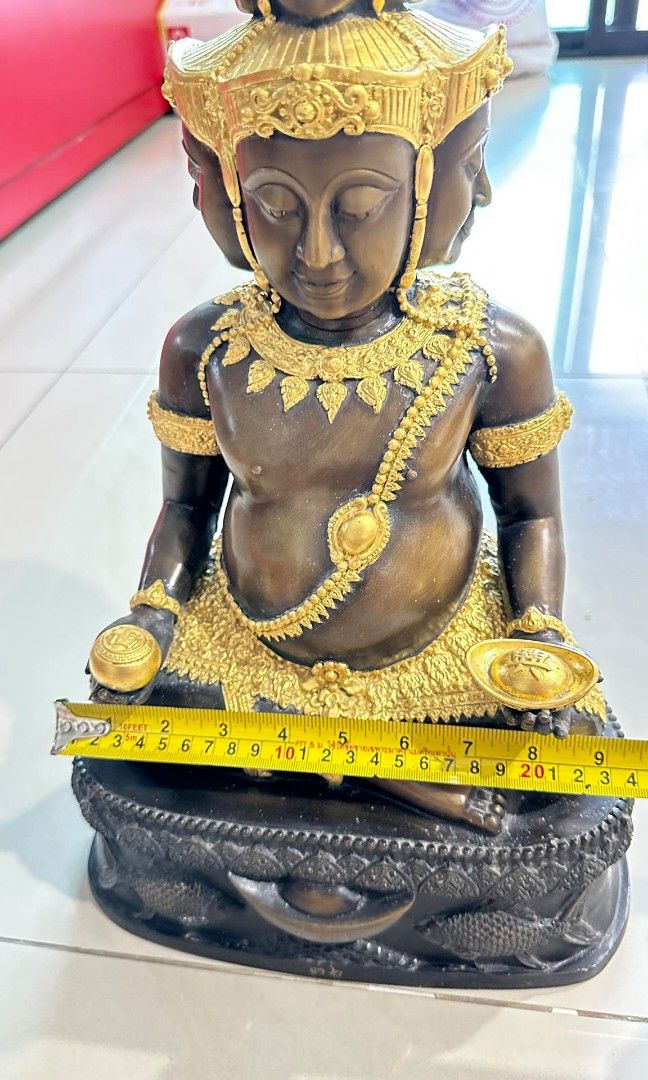Lp Thongdam Thongdum Phra Maha Setthi Gao Na Bucha Nawakot 9 Inch Lap