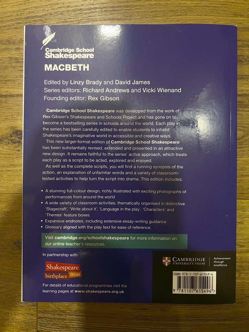 macbeth textbook (shakespeare), Hobbies & Toys, Books & Magazines ...
