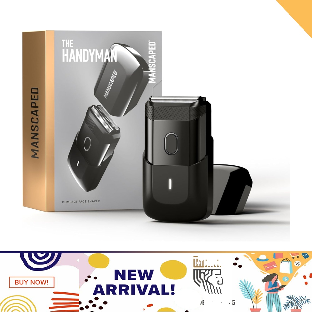 MANSCAPED™ The Handyman™ Compact Face Shaver – Portable Men’s Travel ...