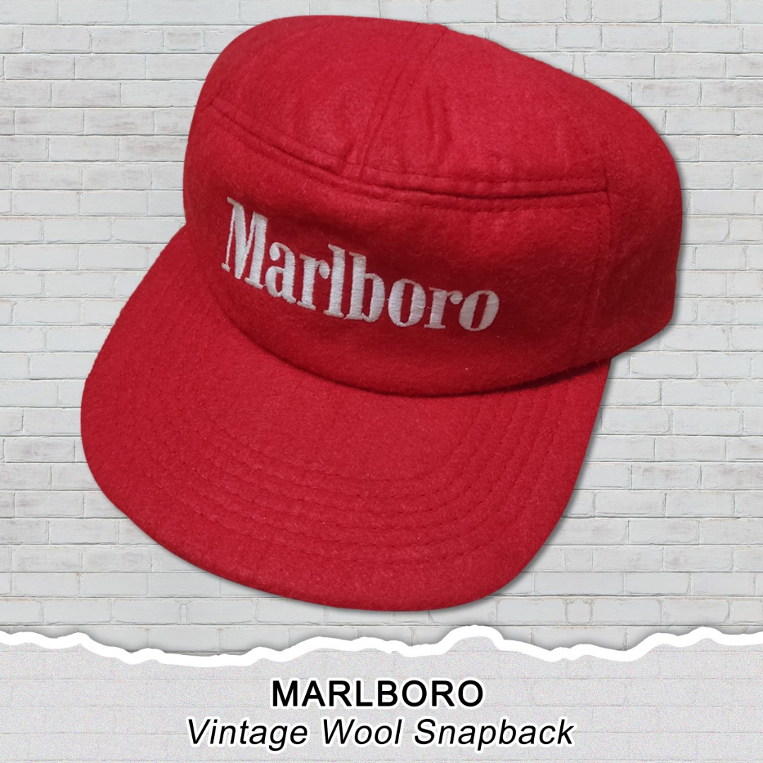 MARLBORO - Vintage Wool Snapback, Men's Fashion, Watches & Accessories ...