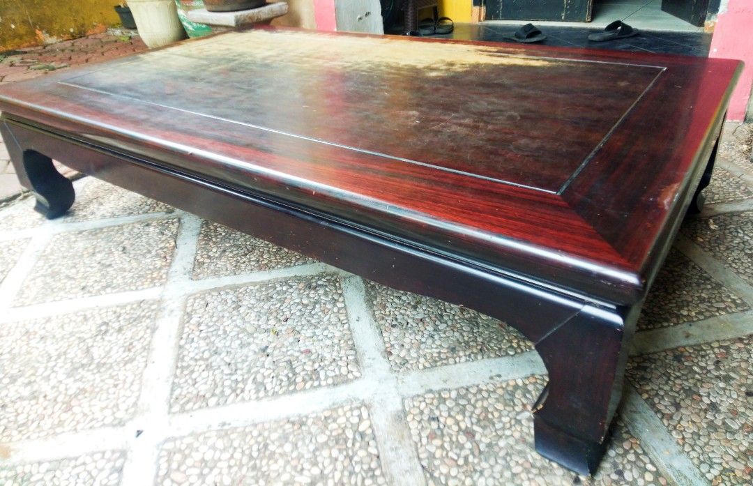 Meja Jepang ORI Vintage, Antik, Furnitur di Carousell