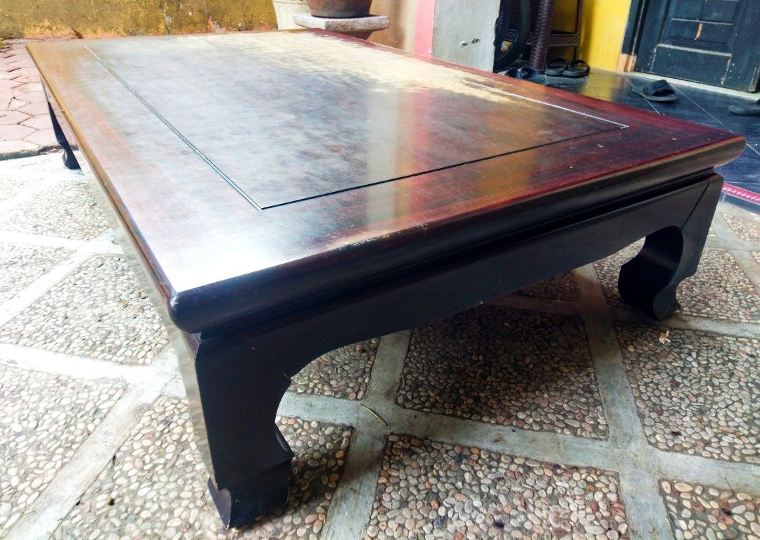 Meja Jepang ORI Vintage, Antik, Furnitur di Carousell