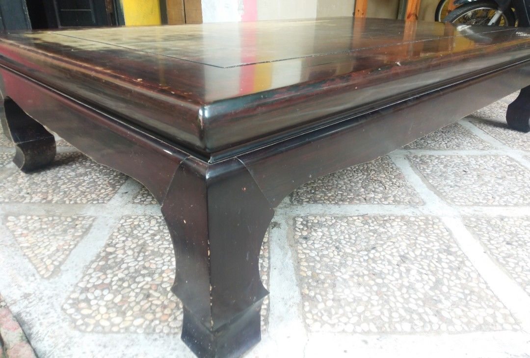 Meja Jepang ORI Vintage, Antik, Furnitur di Carousell