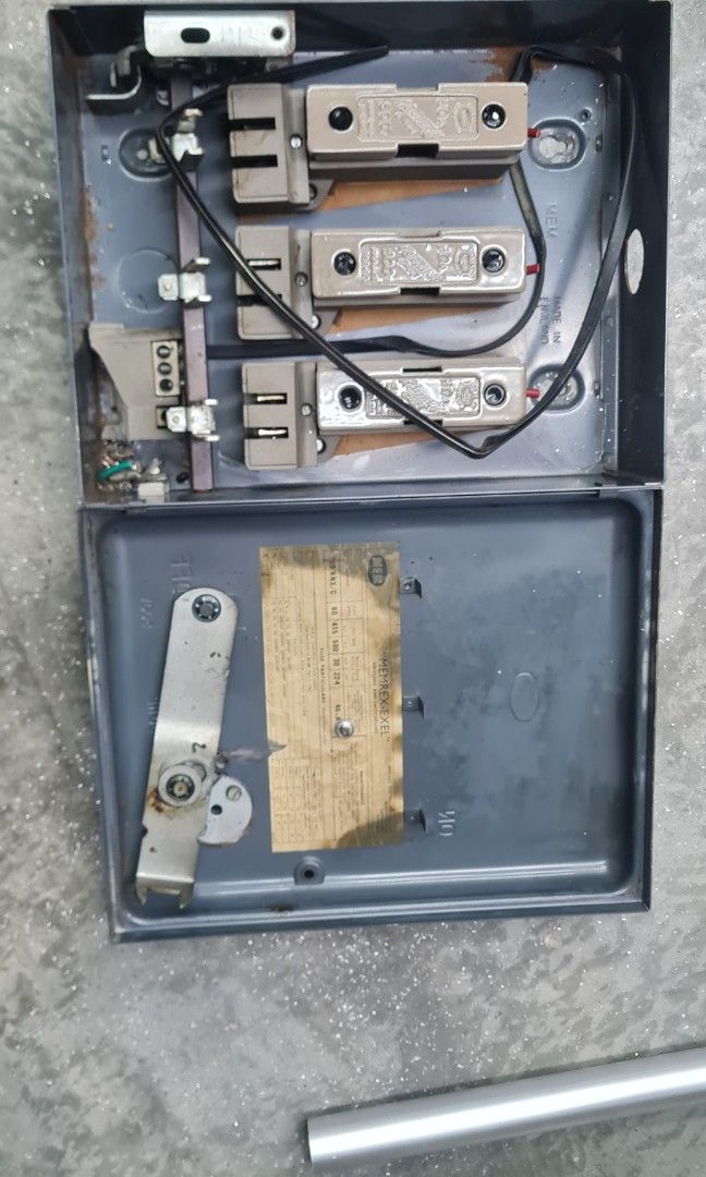 mem retro vintage electricity fuse box for display props , heavy item ...