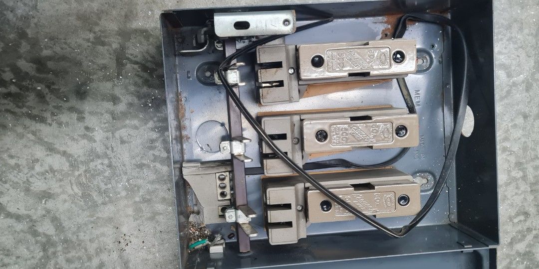 mem retro vintage electricity fuse box for display props , heavy item ...