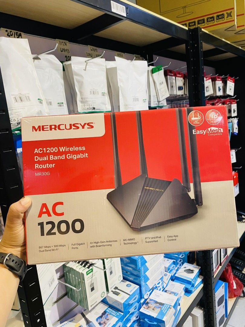 Mercusys MR30G AC1200 Wireless Dual Band Gigabit Router, Computers ...