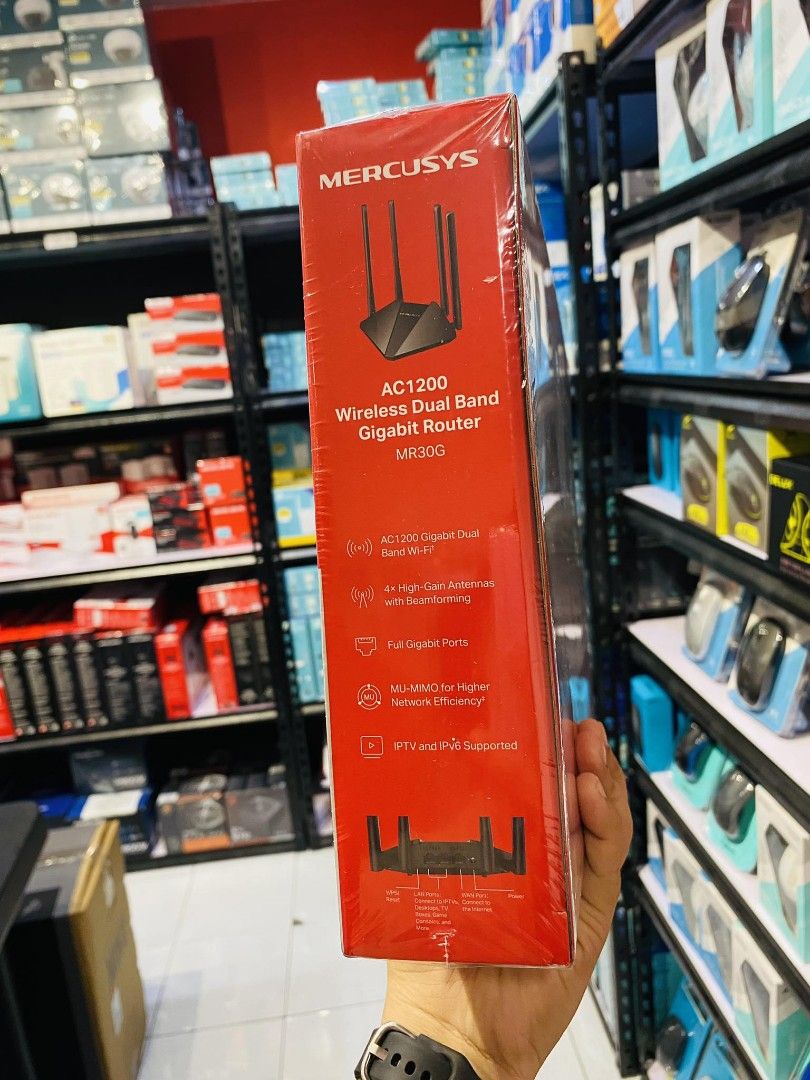Mercusys MR30G AC1200 Wireless Dual Band Gigabit Router, Computers ...