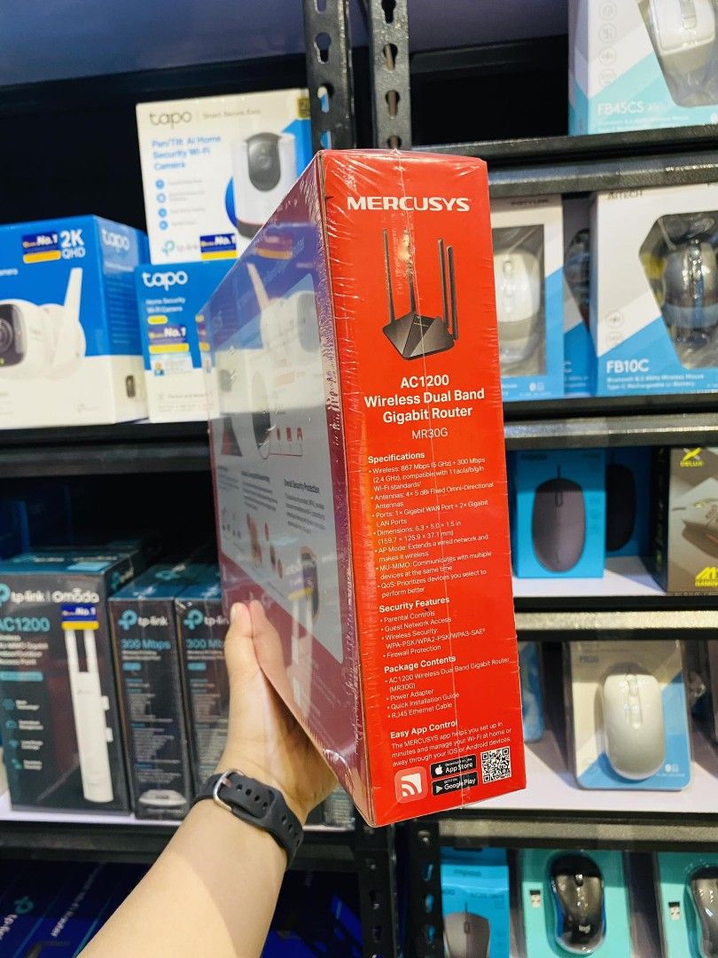 Mercusys MR30G AC1200 Wireless Dual Band Gigabit Router, Computers ...