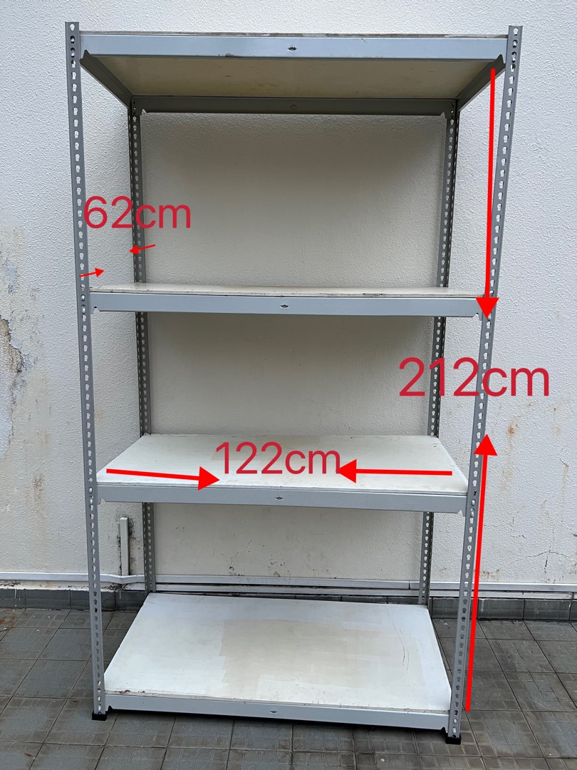 Metal storage rack large, Furniture & Home Living, Furniture, Shelves ...