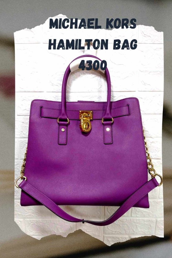 MICHAEL KORS hamilton bag, Luxury, Bags & Wallets on Carousell