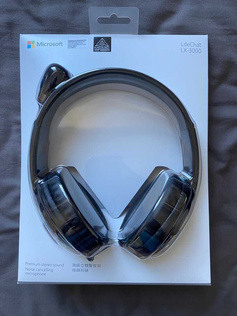 Microsoft LifeChat LX-3000 Headphone set, Audio, Headphones & Headsets ...