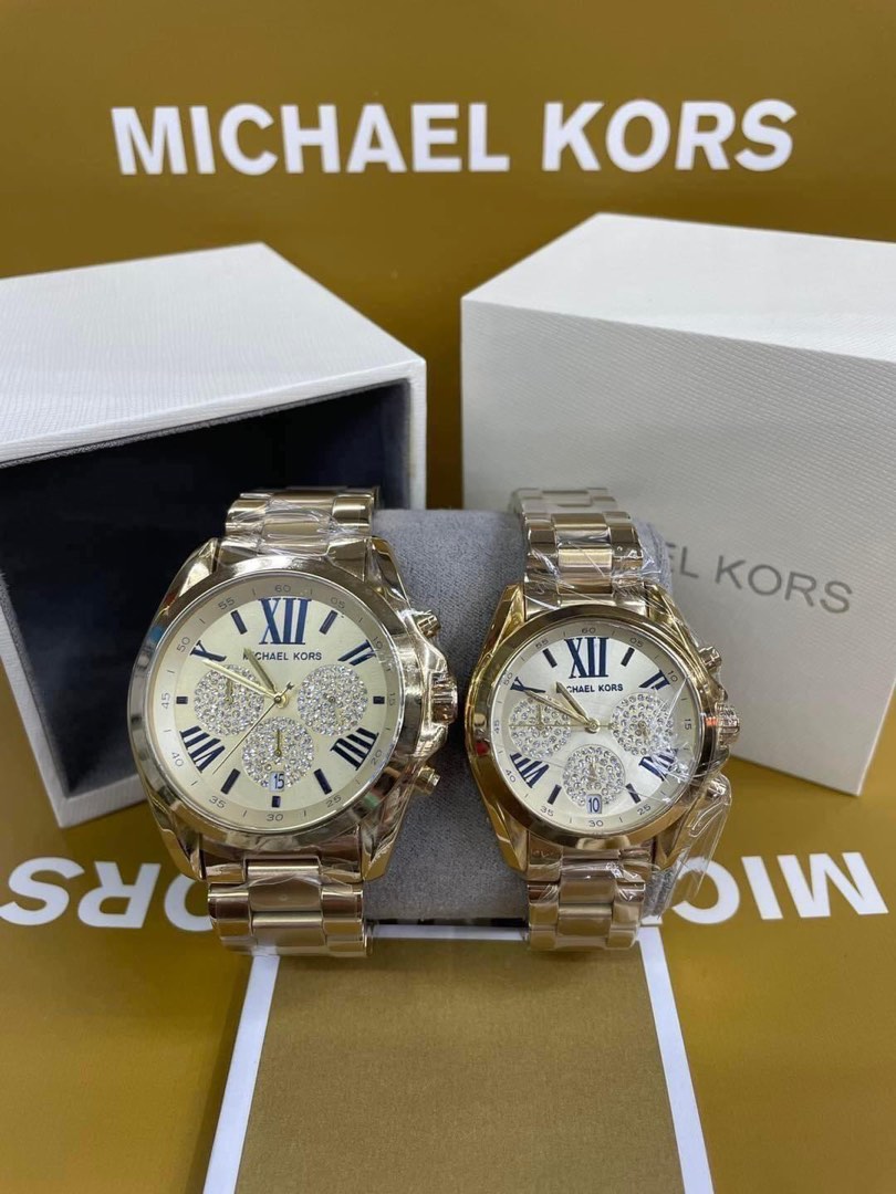 MK COUPLE MICKEY DIAL W GLITZ AUTHENTIC WATCH, Women's Fashion, Watches ...