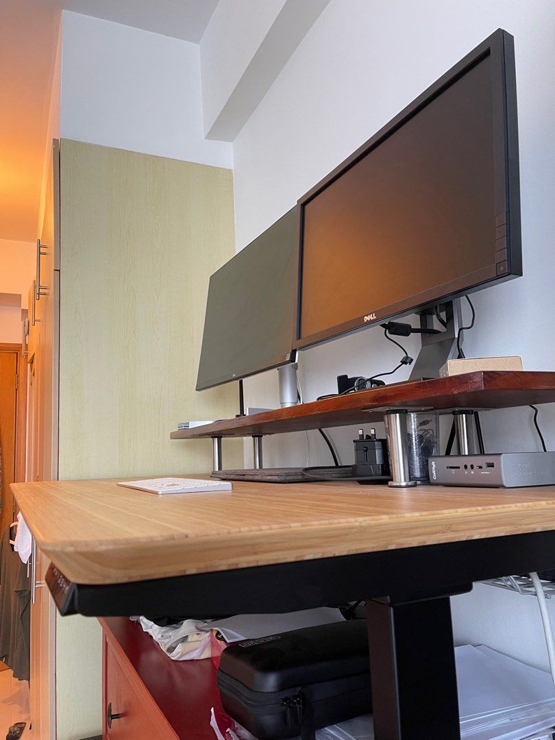 Motorized Ergonomic Sit - Standing Desk with IKEA desktop, Furniture ...