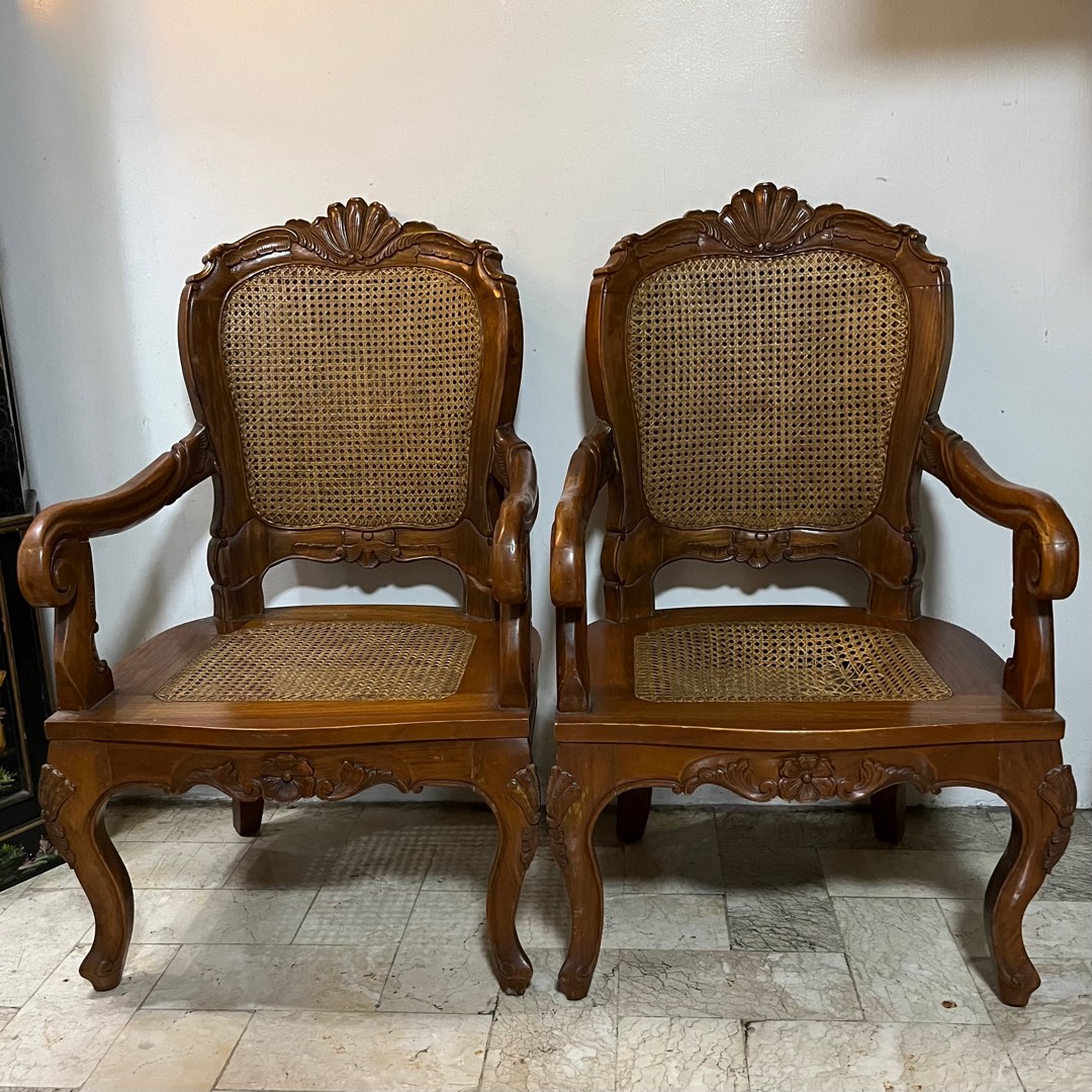 Pair Narra Solihiya ArmChair, Furniture & Home Living, Furniture ...