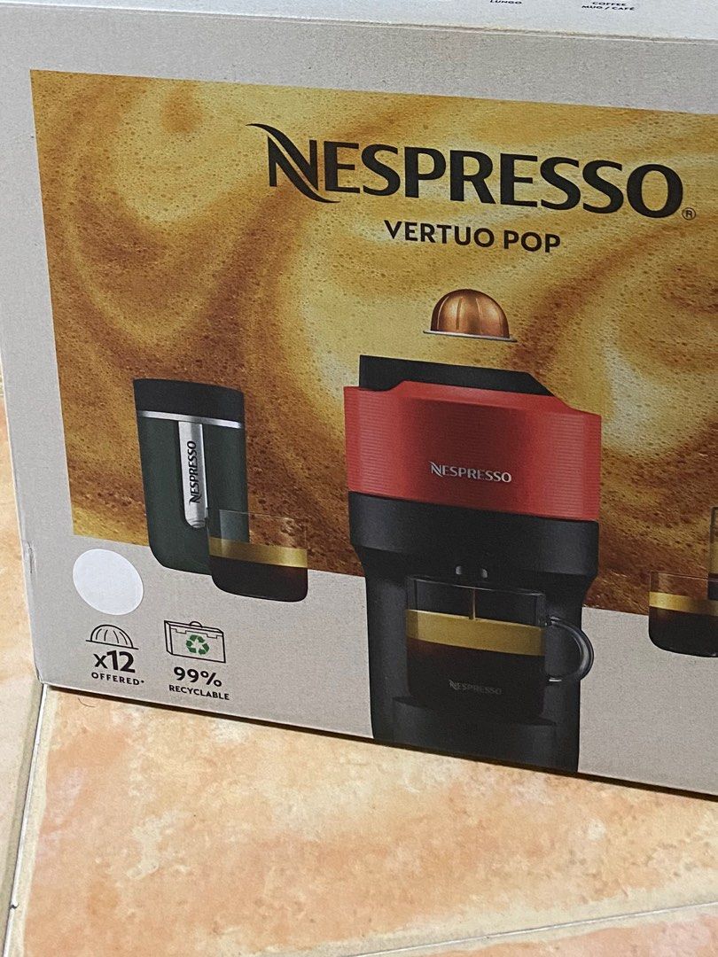 Nespresso VERTUO POP SPICY RED, TV & Home Appliances, Kitchen ...