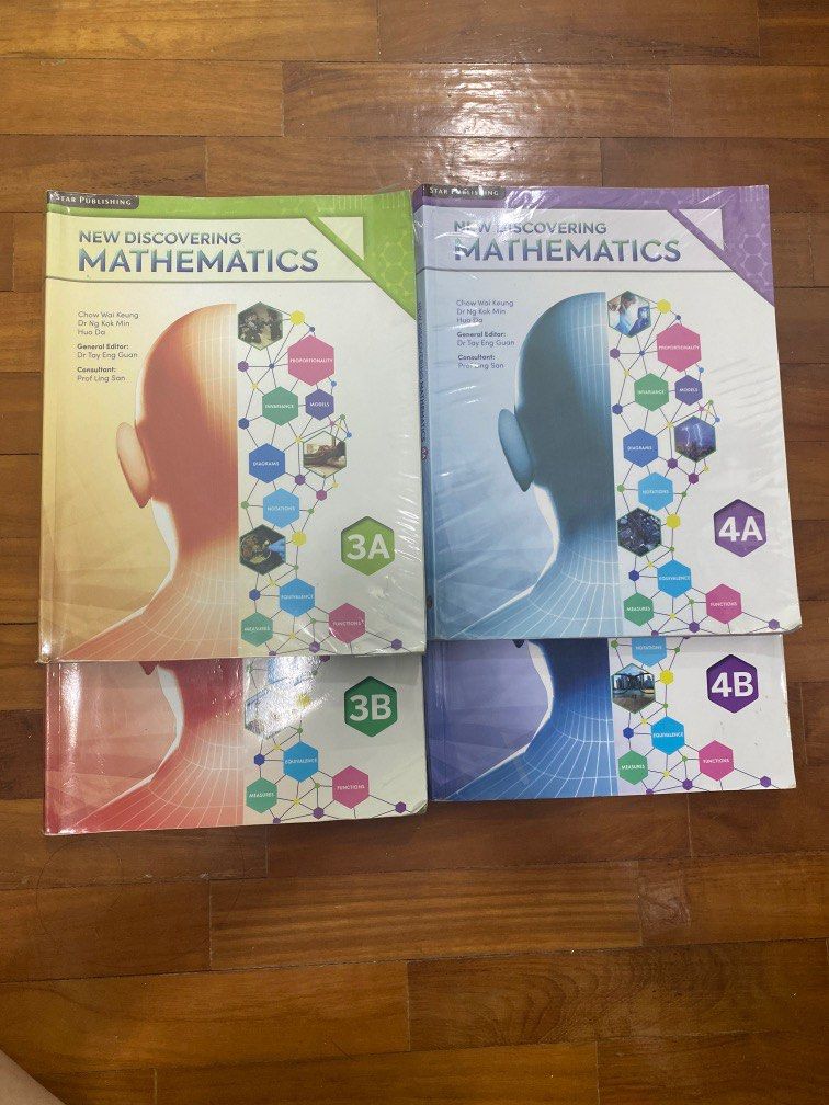 FREE WORKBOOK with New Discovering Mathematics Textbook 3A 3B 4A 4B ...