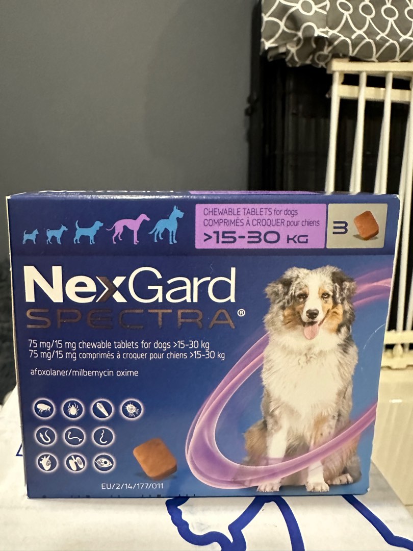 Nexgard Spectra for Dogs, Pet Supplies, Health & Grooming on Carousell