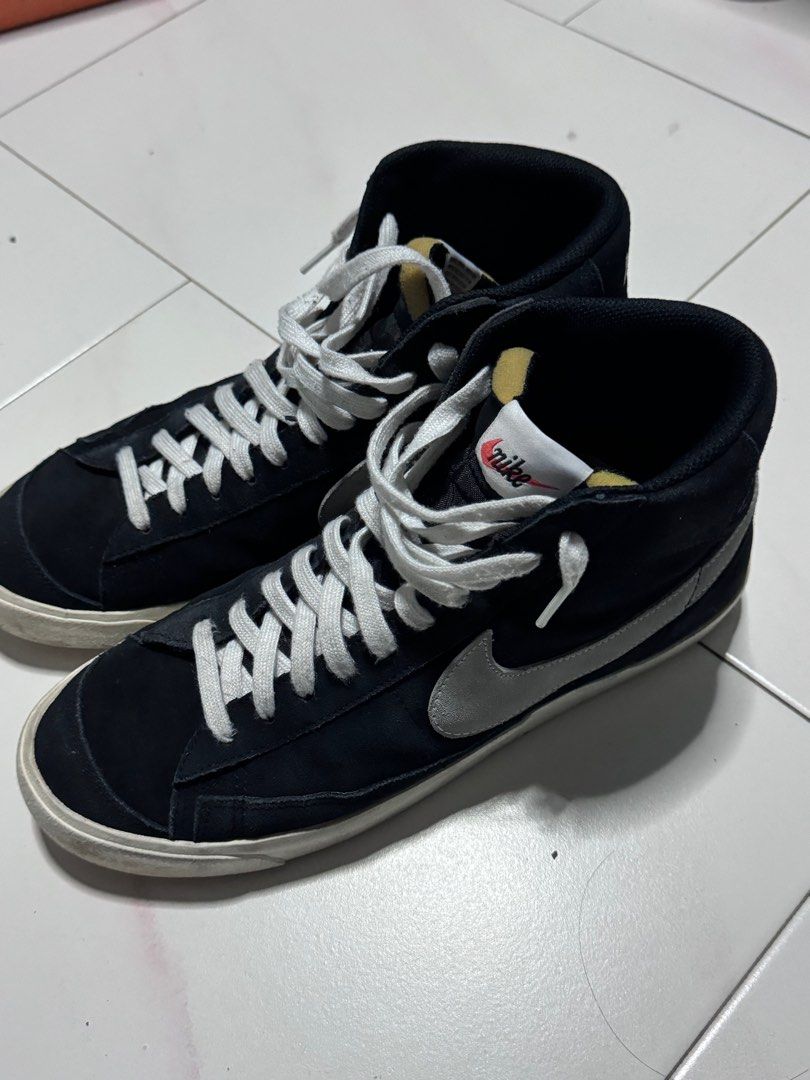 Nike Blazer black high cut, Men's Fashion, Footwear, Sneakers on Carousell